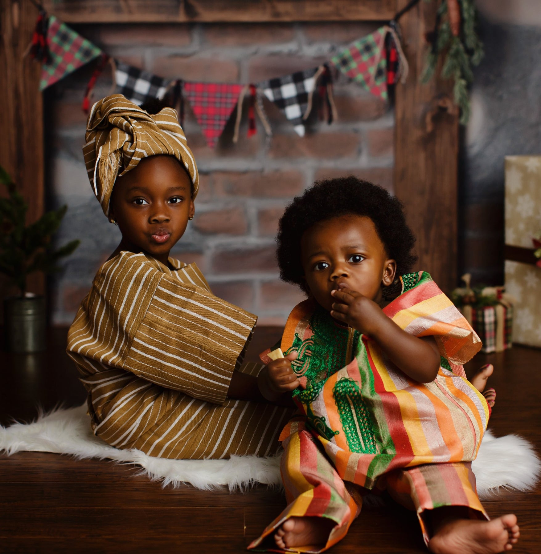 Girls 3 Piece Aso Oke Set – Simply EliFab